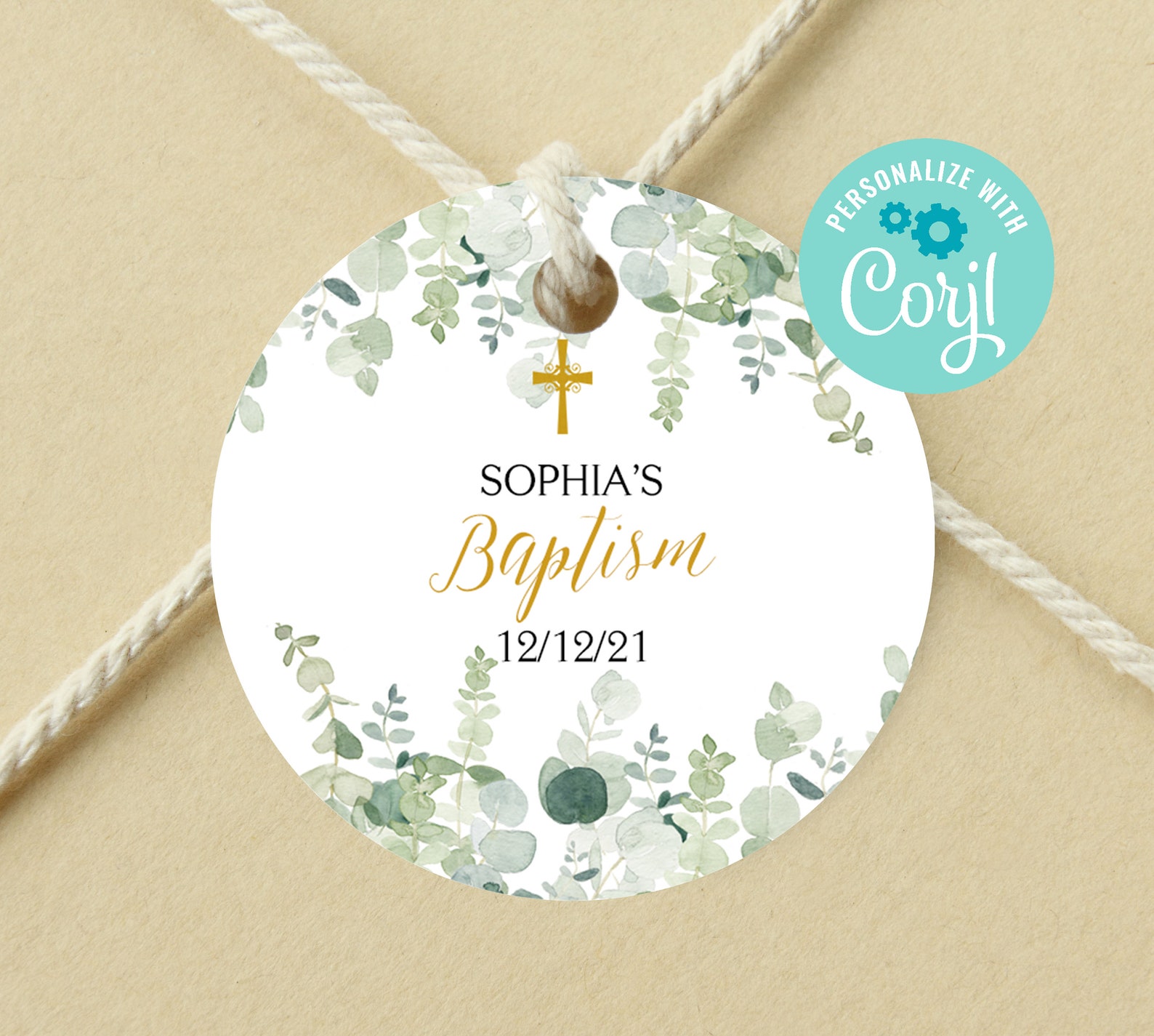 Editable Baptism Tags Baptism Gift Tags Christening Tags - Etsy