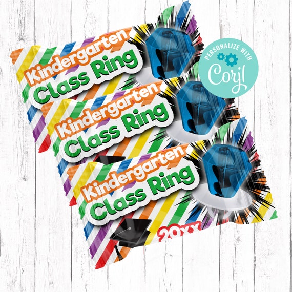 Editable Kindergarten Class Ring Treats Grad Party Treats | Etsy