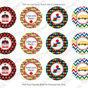 Back to School Cupcake Toppers, Welcome Back to School, Classroom Decor ...