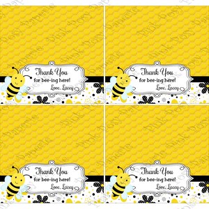 Editable Bee Bag Topper, Bee Birthday Favor, Birthday Topper, Birthday ...