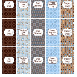 Father's Day Mini Candy Bar Wrappers, Instant Download, Happy Father's ...