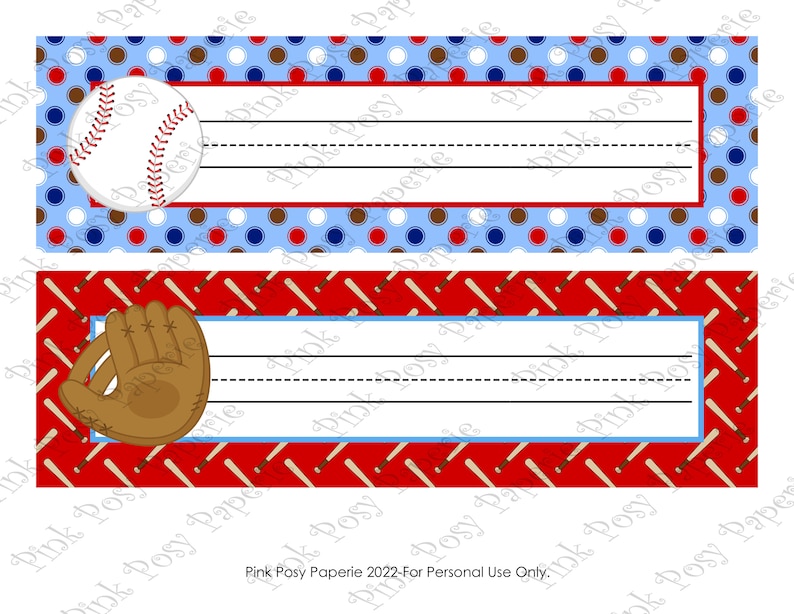Editable Desk Name Plates Baseball Desk Name Tag Classmate - Etsy