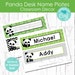 Editable Desk Name Plates, Panda Desk Name Tag, Classroom Decorations ...