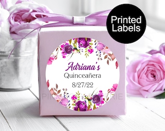 Quinceanera Party Favor Stickers - Etsy