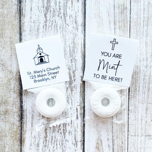 Church Welcome Mint Favors, Member Giveaways, Bible Study Scripture ...