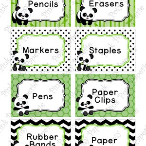 Editable Bin Labels, Panda Classroom Labels, Classroom Decor, Teacher ...