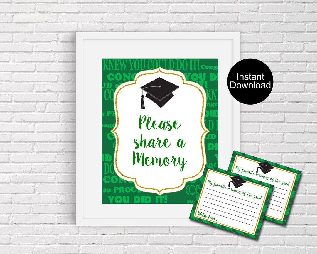 Favorite Memory of the Grad, Graduation Memories, Share a Memory Card ...