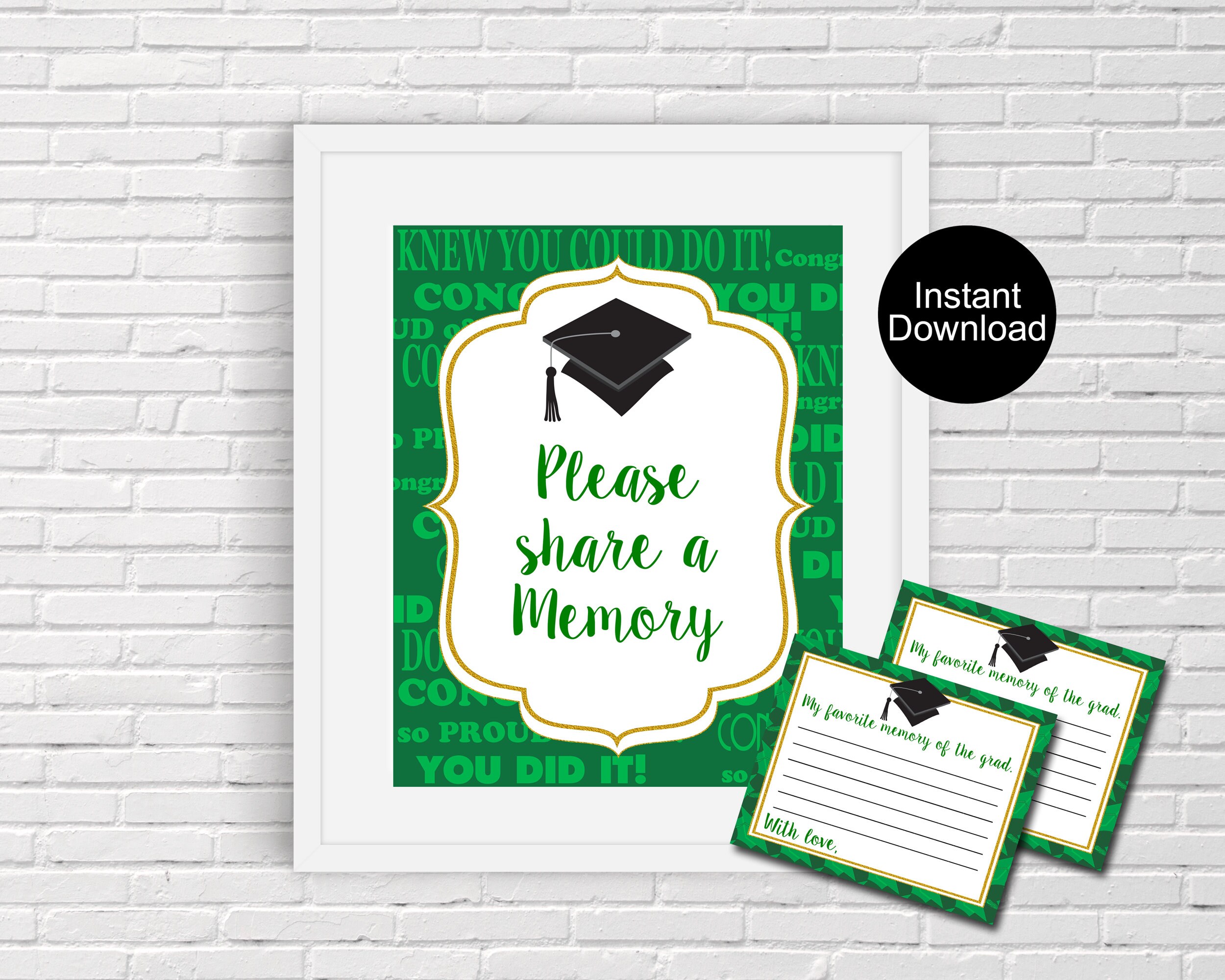 Favorite Memory of the Grad, Graduation Memories, Share a Memory Card ...