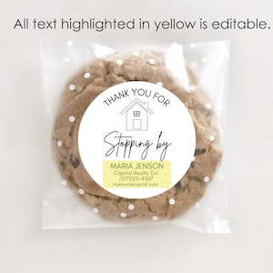 Real Estate Agent Open House Labels, Treat Stickers, Real Estate ...