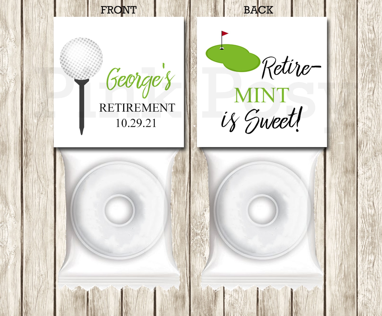 Editable Retirement Mint Favors Retire Mint Custom Mints - Etsy