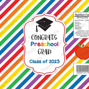 Preschool Graduation Party Bundle Graduation Chip Bags - Etsy