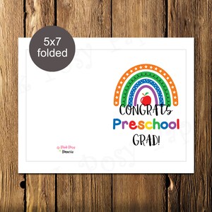 Graduation Congrats Cards, Preschool Graduation Card, Congratulations ...