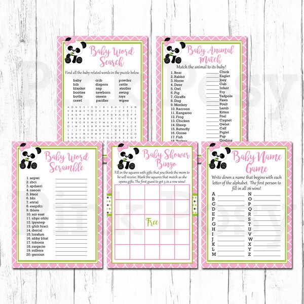 Panda Baby Shower - Etsy