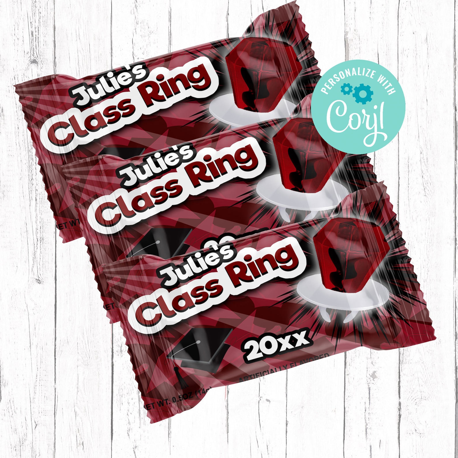 Editable Graduation Class Ring Treats, Grad Party Treats, Graduation ...