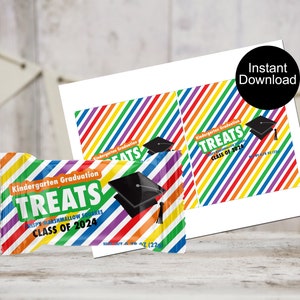 Kindergarten Graduation Party Bundle, Graduation Chip Bags, Printable ...