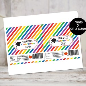Graduation Candy Bar Wrapper, Kindergarten Graduation, Chocolate ...