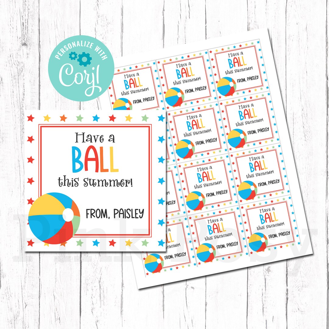 Editable Summer Tags, End of School Year Tags, Classmate Gift Tags ...