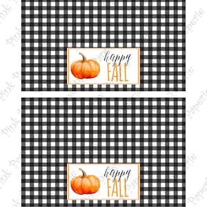 Happy Fall Bag Toppers, Fall Treats, Treat Bag Toppers, Printable Candy ...