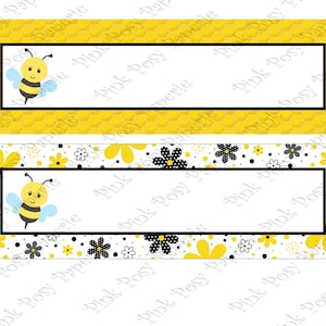 Editable Desk Name Plates, Bee Desk Name Tags, Classmate Decorations ...