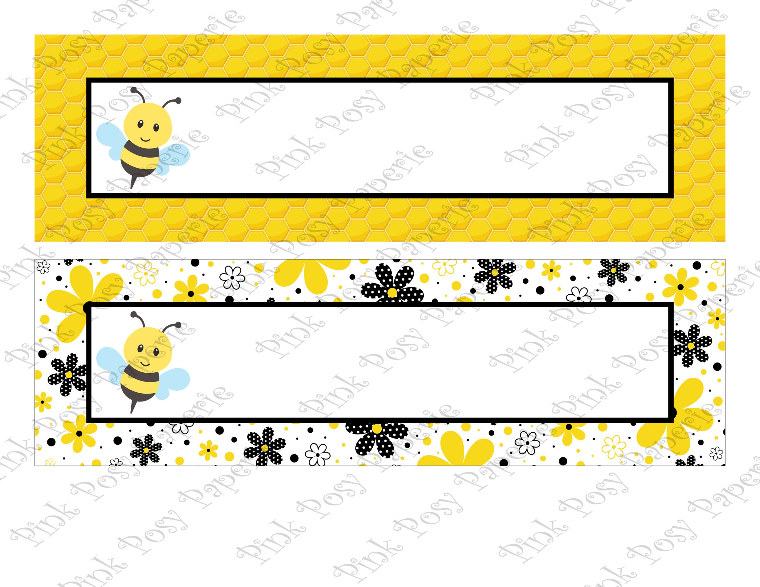 Bumble Bee Name Tags