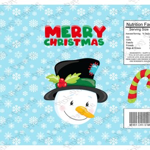Christmas Party Bundle, Snowman Chip Bags, Printable Christmas Favors ...