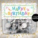 Birthday Bag Toppers, Birthday Treat Bag Favors, Confetti Bag Toppers ...