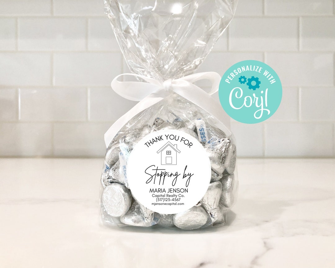 Real Estate Agent Open House Labels, Treat Stickers, Real Estate ...