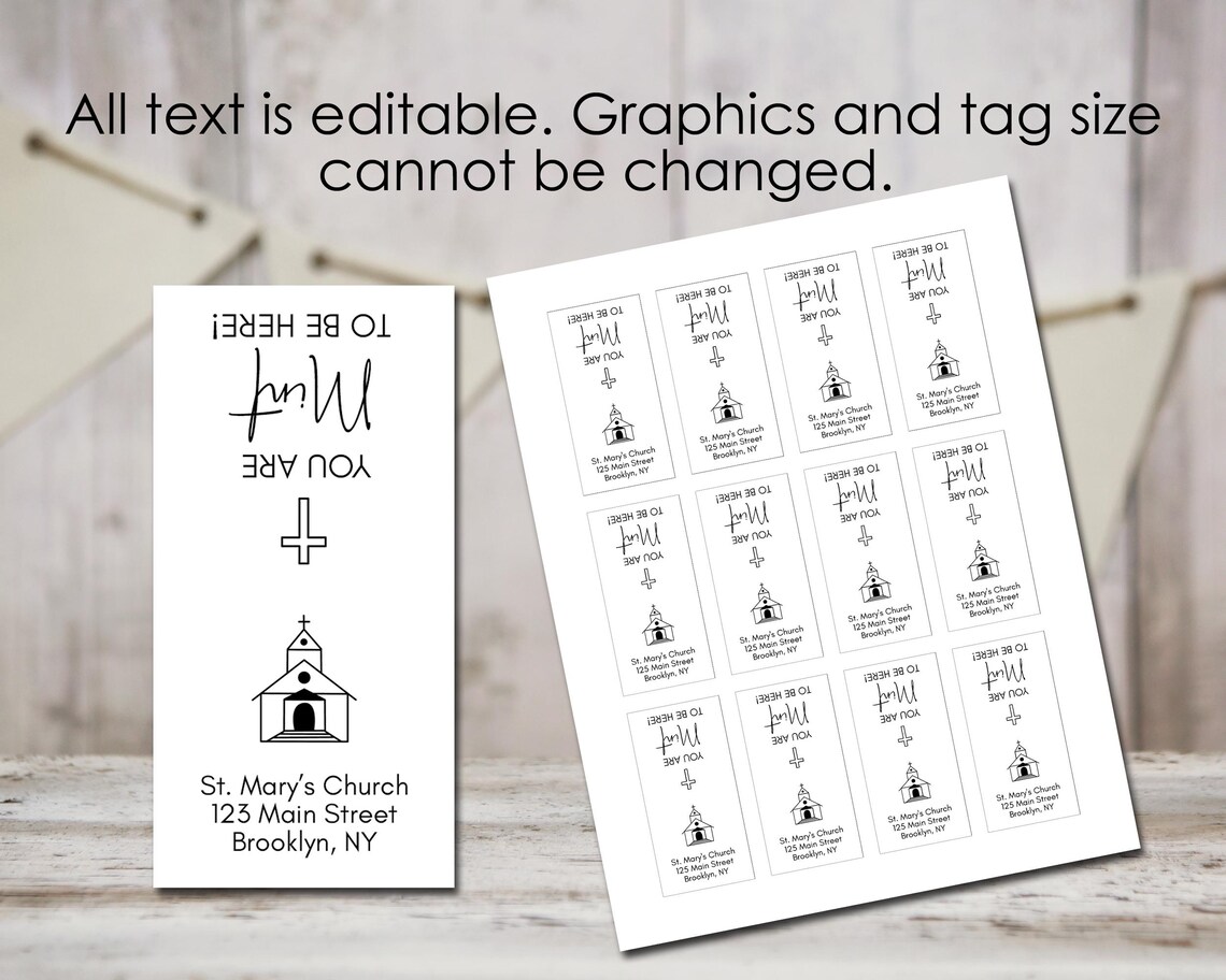 Editable Church Welcome Mint Favors, Member Giveaways, Bible Study ...