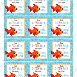 End of School Year Tags, Editable Fish Tags, Classmate Gift Tags ...
