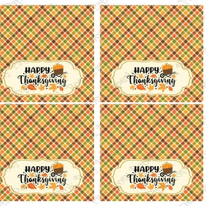 Thanksgiving Bag Toppers, Thanksgiving Favors, Thanksgiving Treat Bag ...
