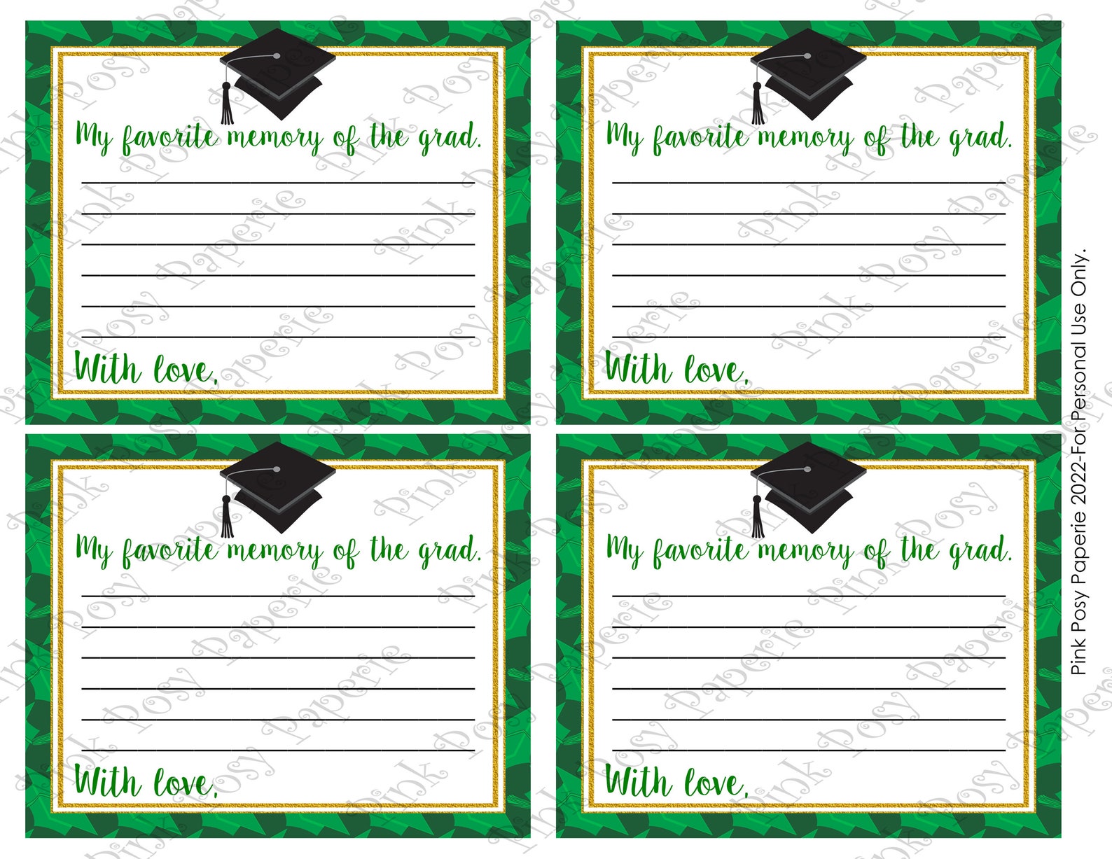 Favorite Memory of the Grad Graduation Memories Share a | Etsy