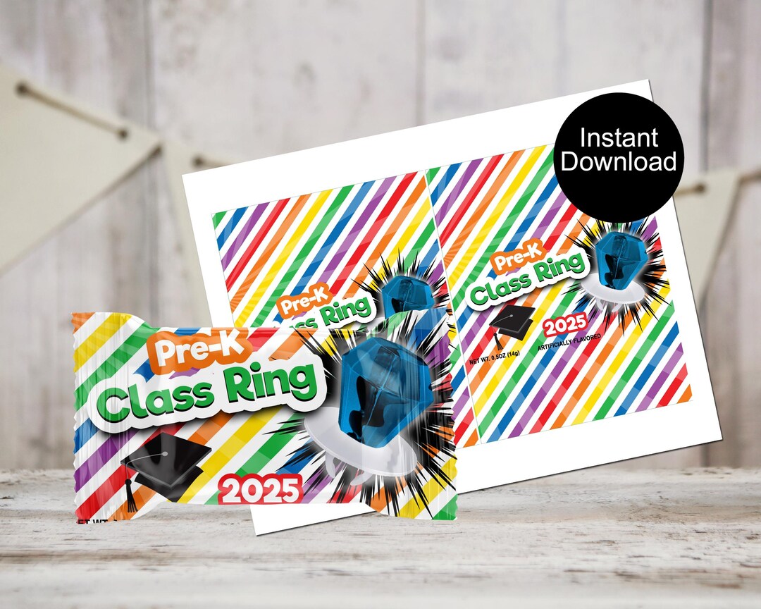 Pre-k Graduation Class Ring, Grad Party Treats, Graduation Favors ...