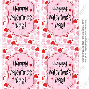 Valentine Party Bundle, Valentine's Day Chip Bags, Printable Digital ...