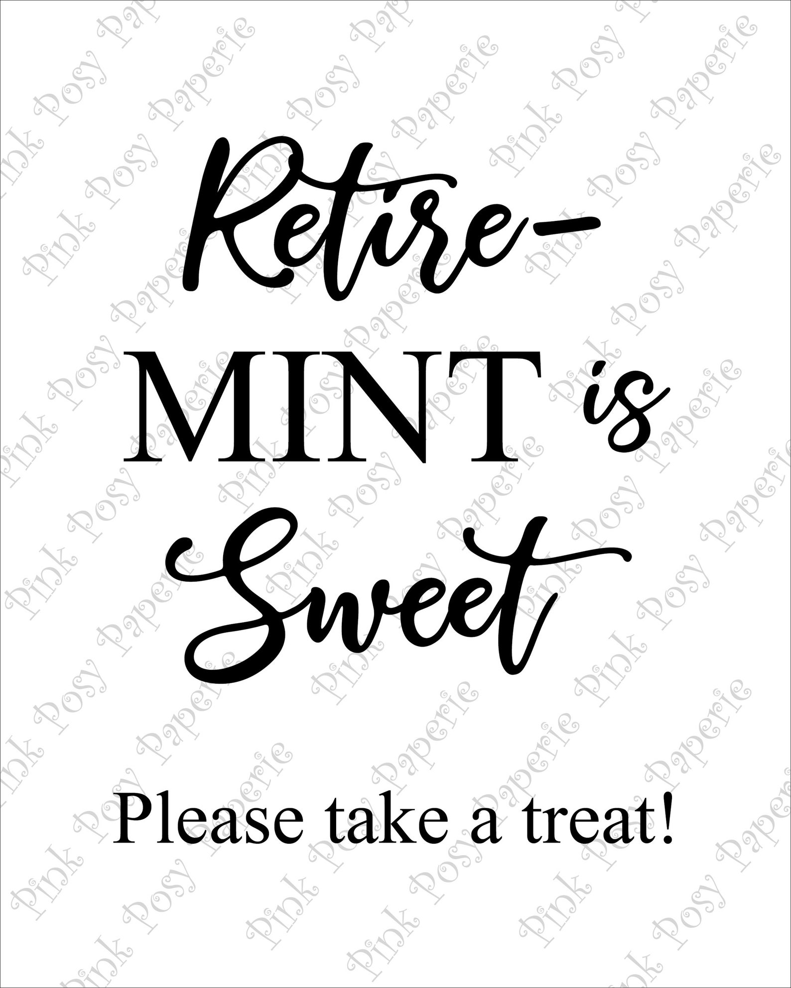 Retirement is Sweet Sign, Retirement Party, Retirement Printable ...