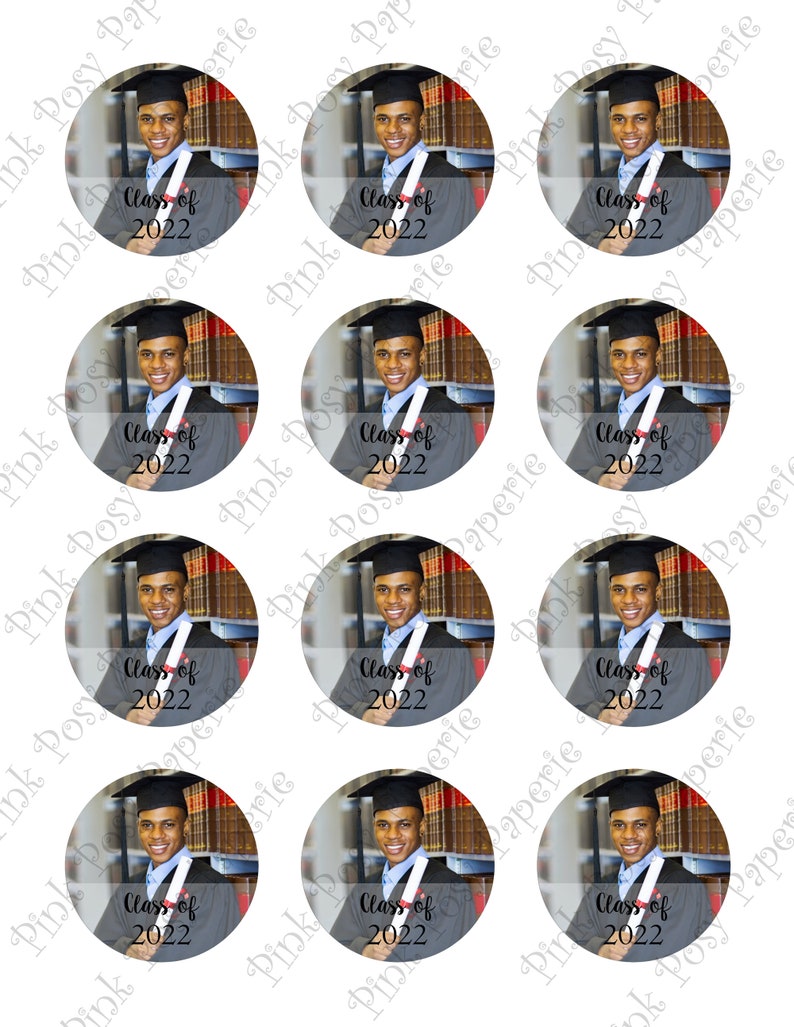 Editable Graduation Favor Labels Graduation Photo Labels - Etsy