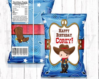 Western Party Chip Bag - Etsy