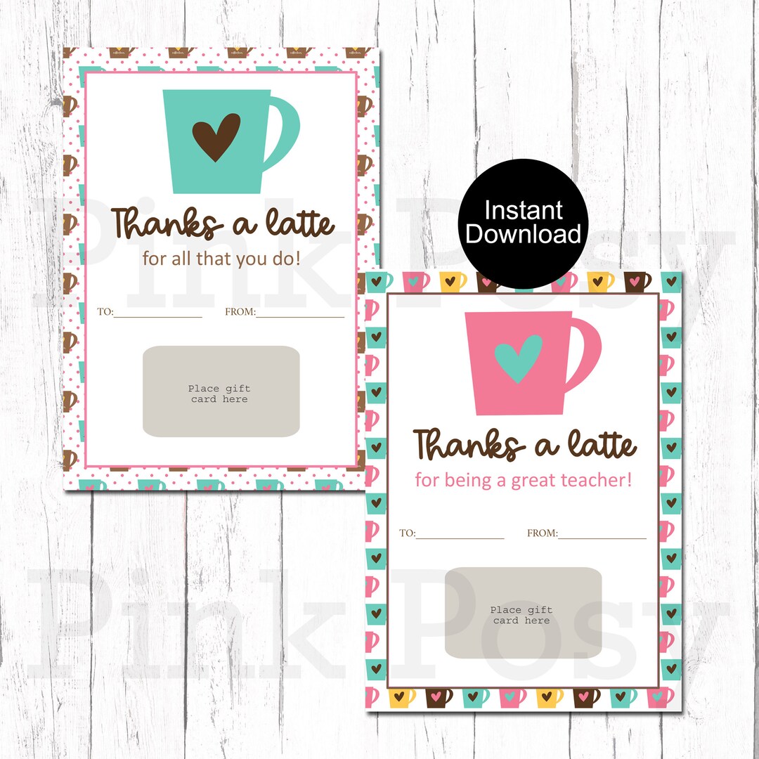 Teacher Appreciation Printable, Gift Card Holder, End of the Year ...