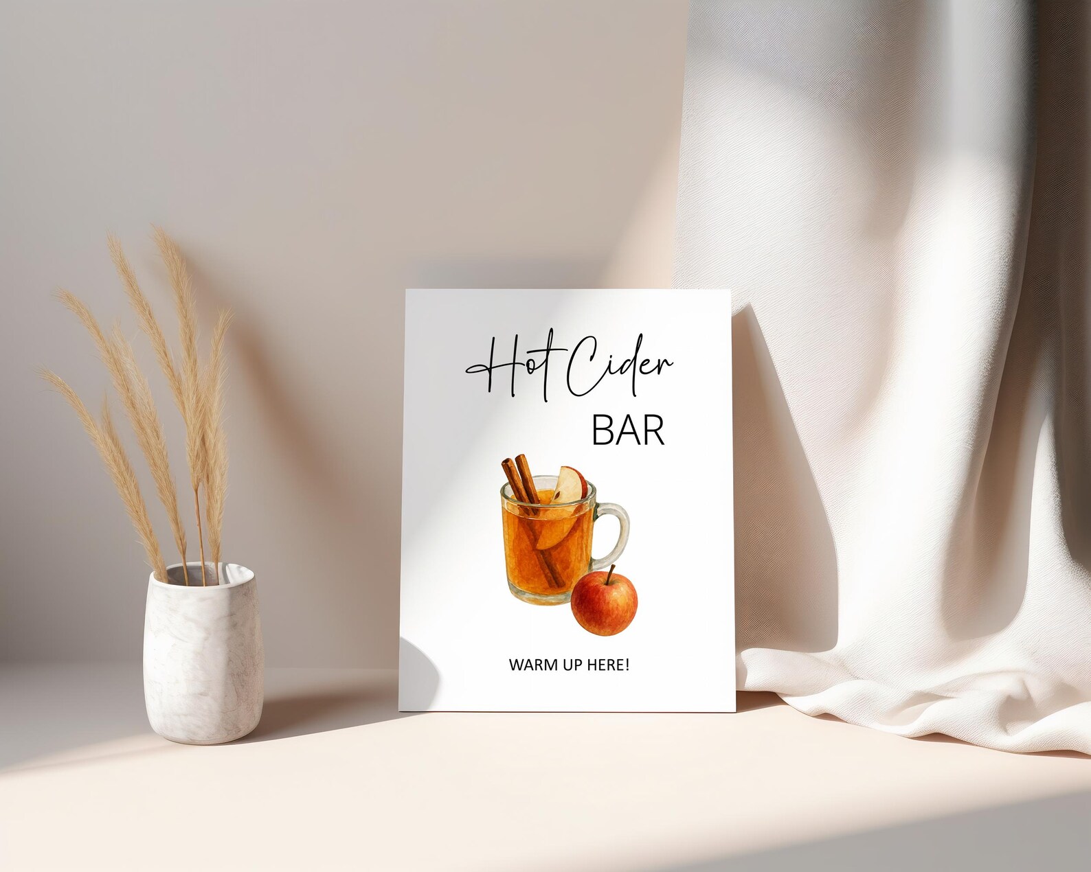 Hot Cider Bar, Autumn Wedding, Bridal Shower, Apple Cider, Instant ...