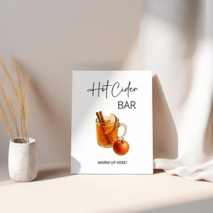 Hot Cider Bar, Autumn Wedding, Bridal Shower, Apple Cider, Instant ...