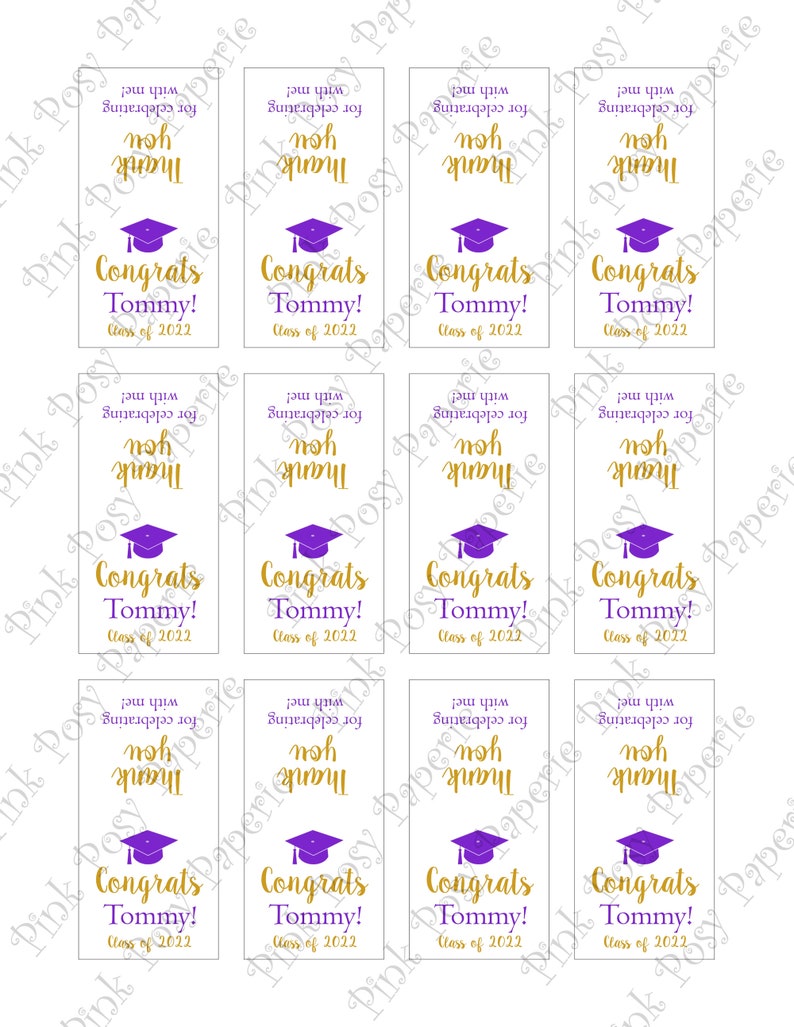 Editable Graduation Mint Favors Class of 2022 Custom Mints - Etsy