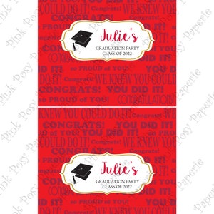 Editable Graduation Favor Bundle, Class of 2025, Graduation Treats ...
