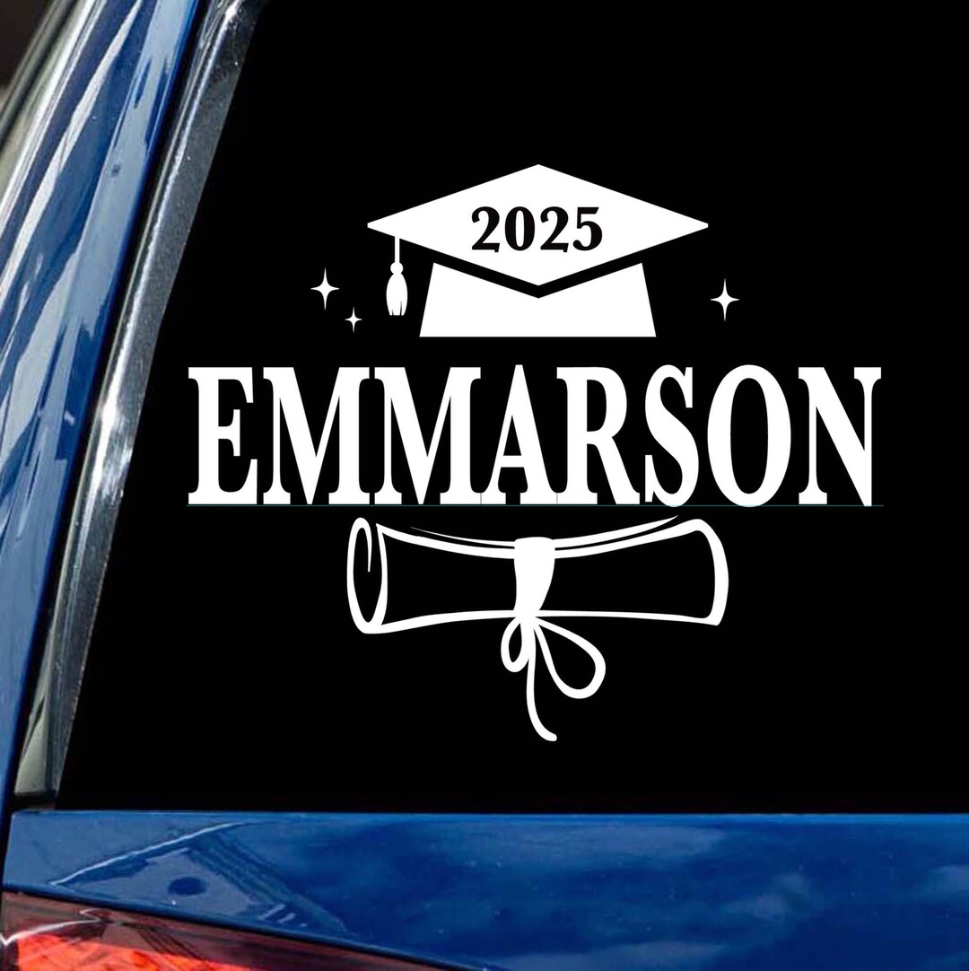 Graduation Decal Personalized Senior Class Graduation Party Decor Name ...