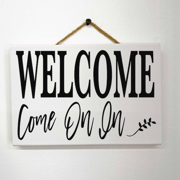 Please Come in Sign - Etsy