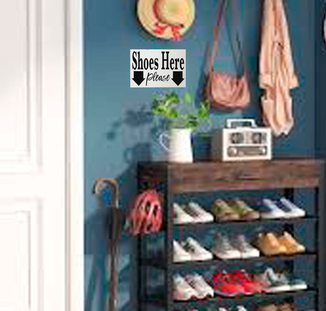 Shoes Here Please Sign With Arrows - Etsy