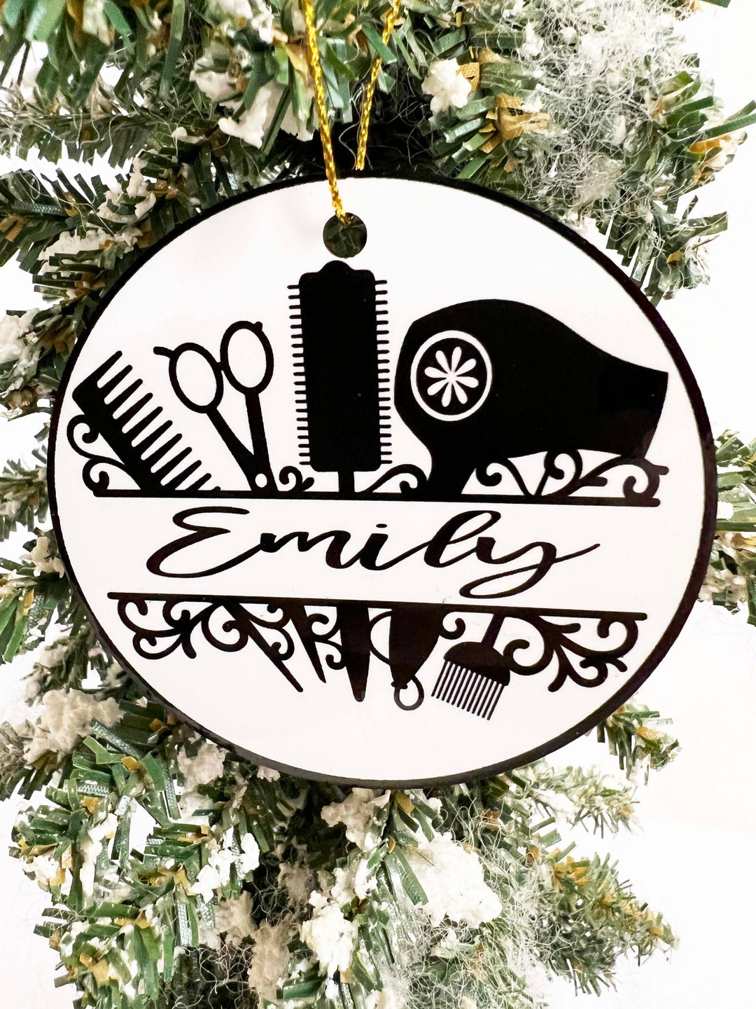 Hair Stylist Ornament Personalized Christmas Gift Salon Tree Decor - Etsy