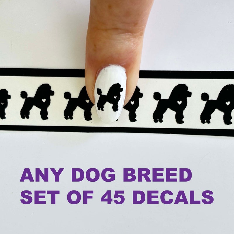 Dog Breed Nail Stickers - Etsy