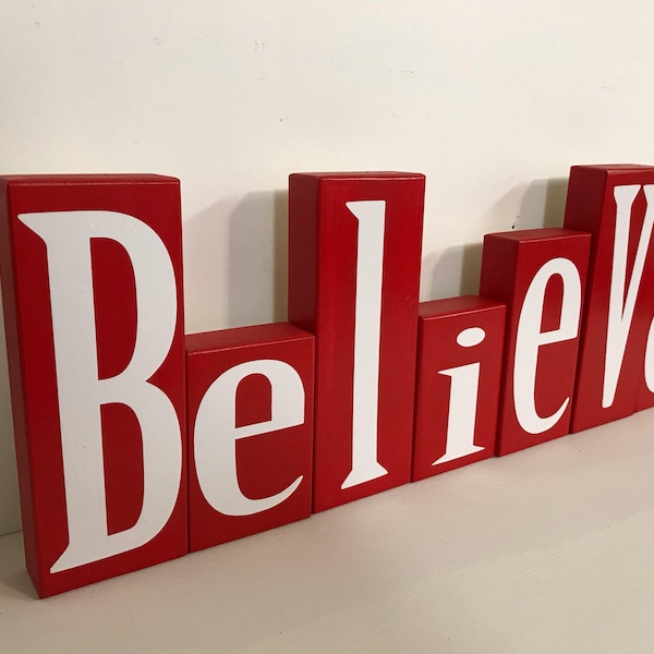 Believe Sign - Etsy