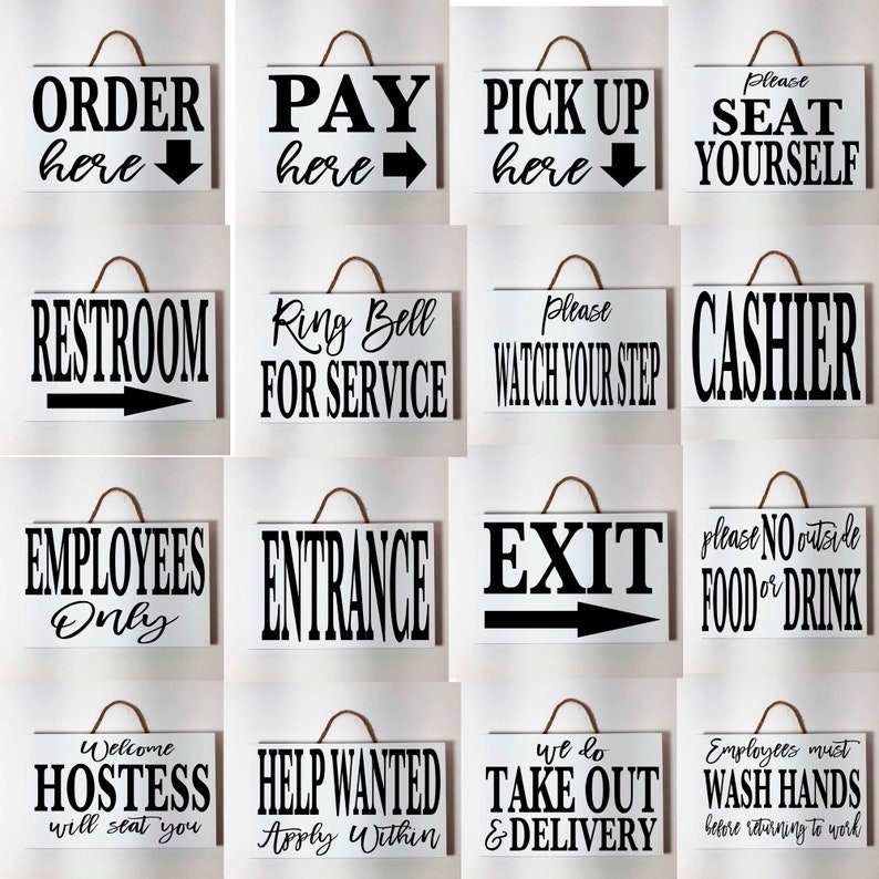 Order Here Sign Restaurant Cafe Diner Signage Bundle Available - Etsy