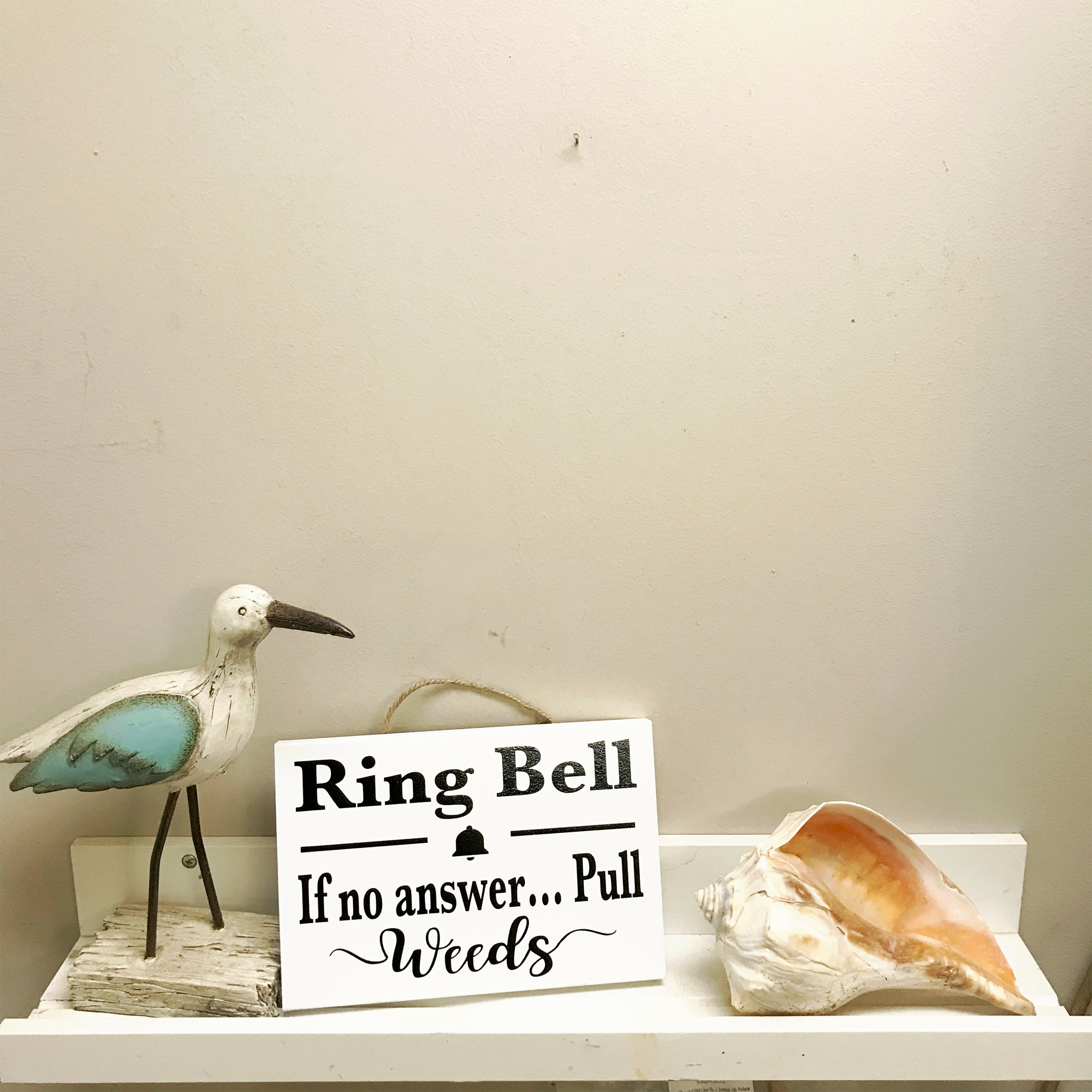 Ring Bell PULL WEEDS Sign for Gardener Hang on Porch by Doorbell - Etsy