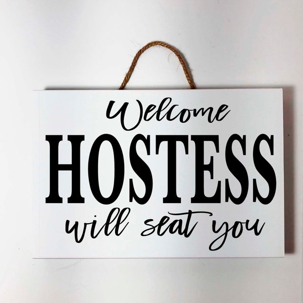 Hostess Sign - Etsy